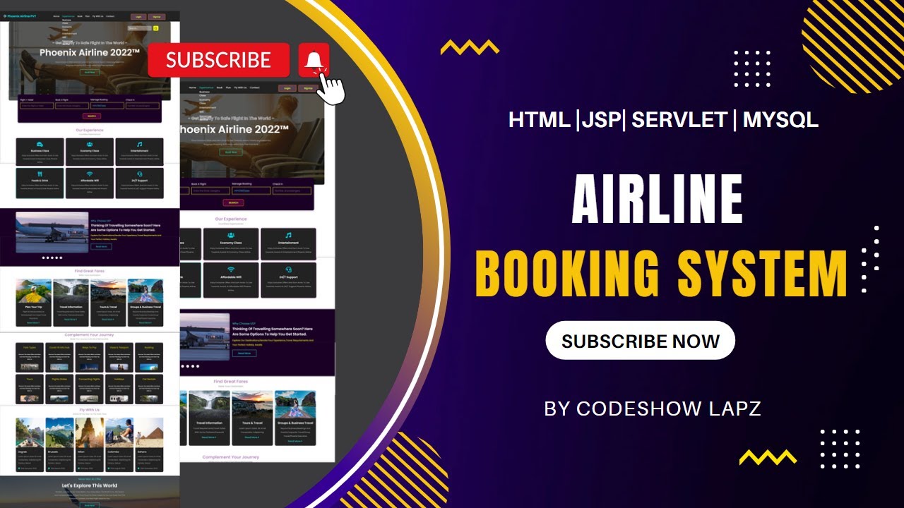 Airline Management Website 📲💻 | CodeShow LapZ | 2022 | - YouTube