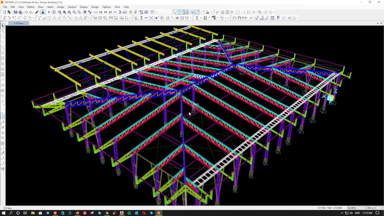 steel design with sap2000 - YouTube