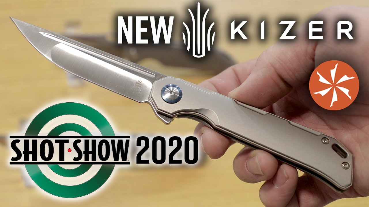 New Kizer Cutlery Knives at SHOT Show 2020 - KnifeCenter Coverage - YouTube