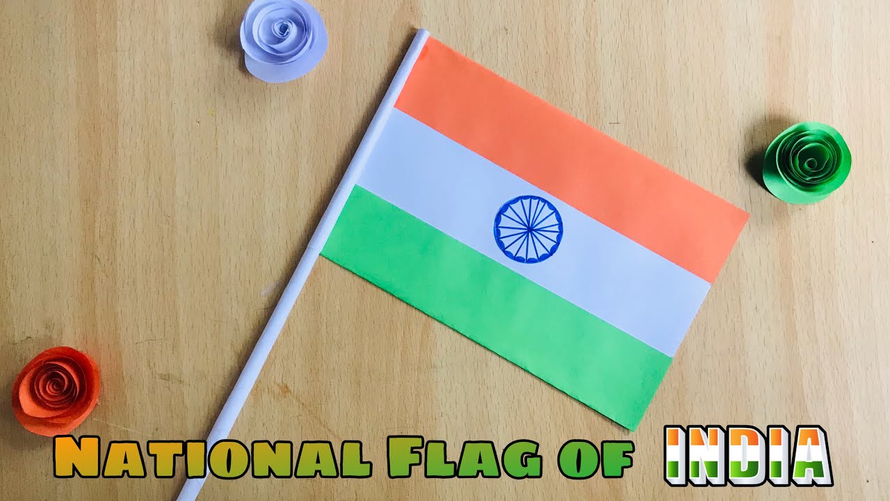 How To Make Flag Of INDIA | Republic Day Craft | Indian Flag ...