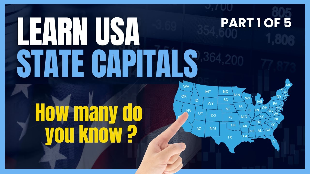 Can You Name Every US State Capital? (Part 1) - YouTube