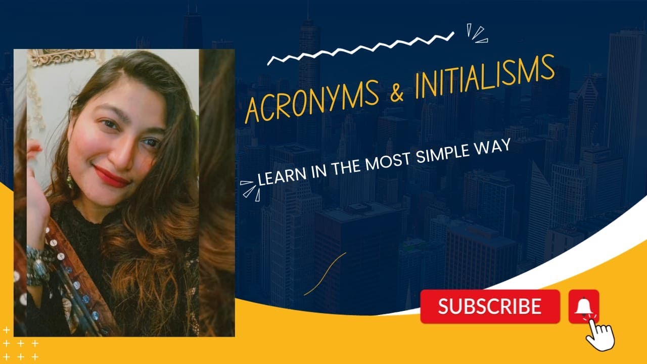 English Acronyms and Initialisms | English Language | Add these to your ...