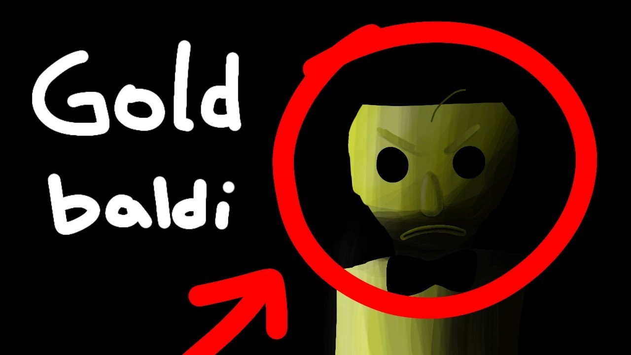 Reaching gold baldi | pillar chase 2 - YouTube