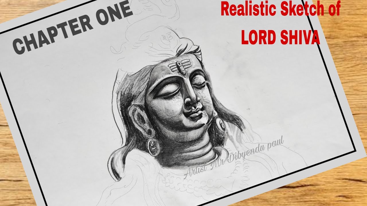 How to draw realistic Lord Shiva/ Mahashivratri drawing,chapter one ...