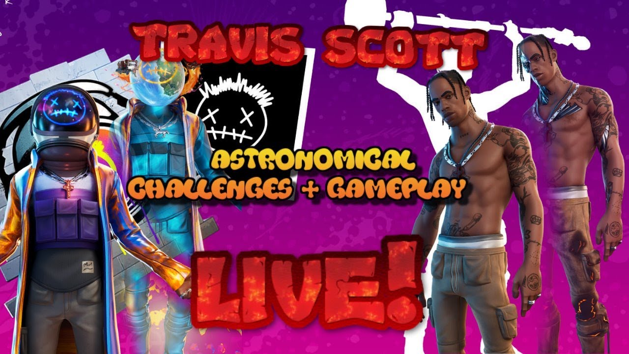 *Live* Fortnite Travis Scott's Astronomical Challenges+ Gameplay ...