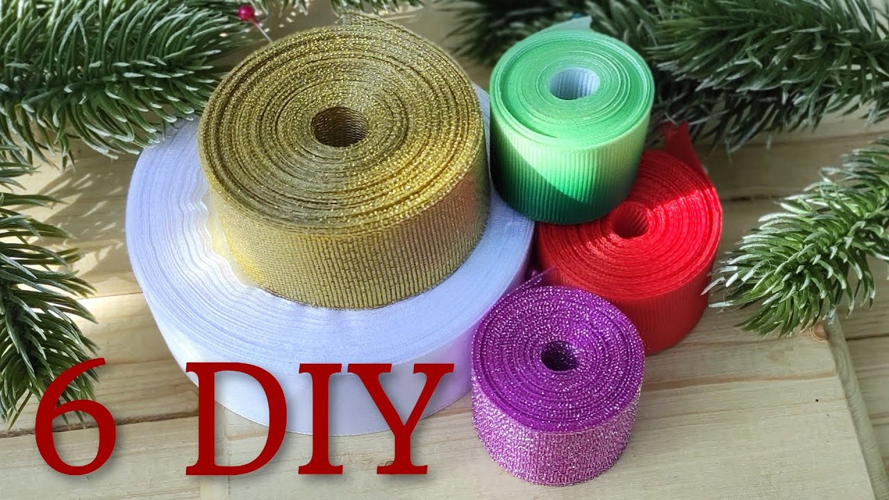 6 DIY Crafts from Satin Ribbons 🌼 - YouTube