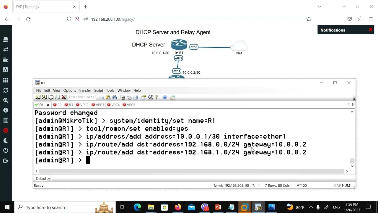 DHCP Server and Relay Agent Configuration on Mikrotik Router - YouTube