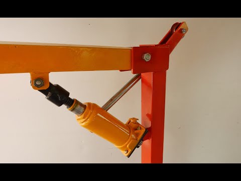 Homemade A Small Mobile Crane For Workshop