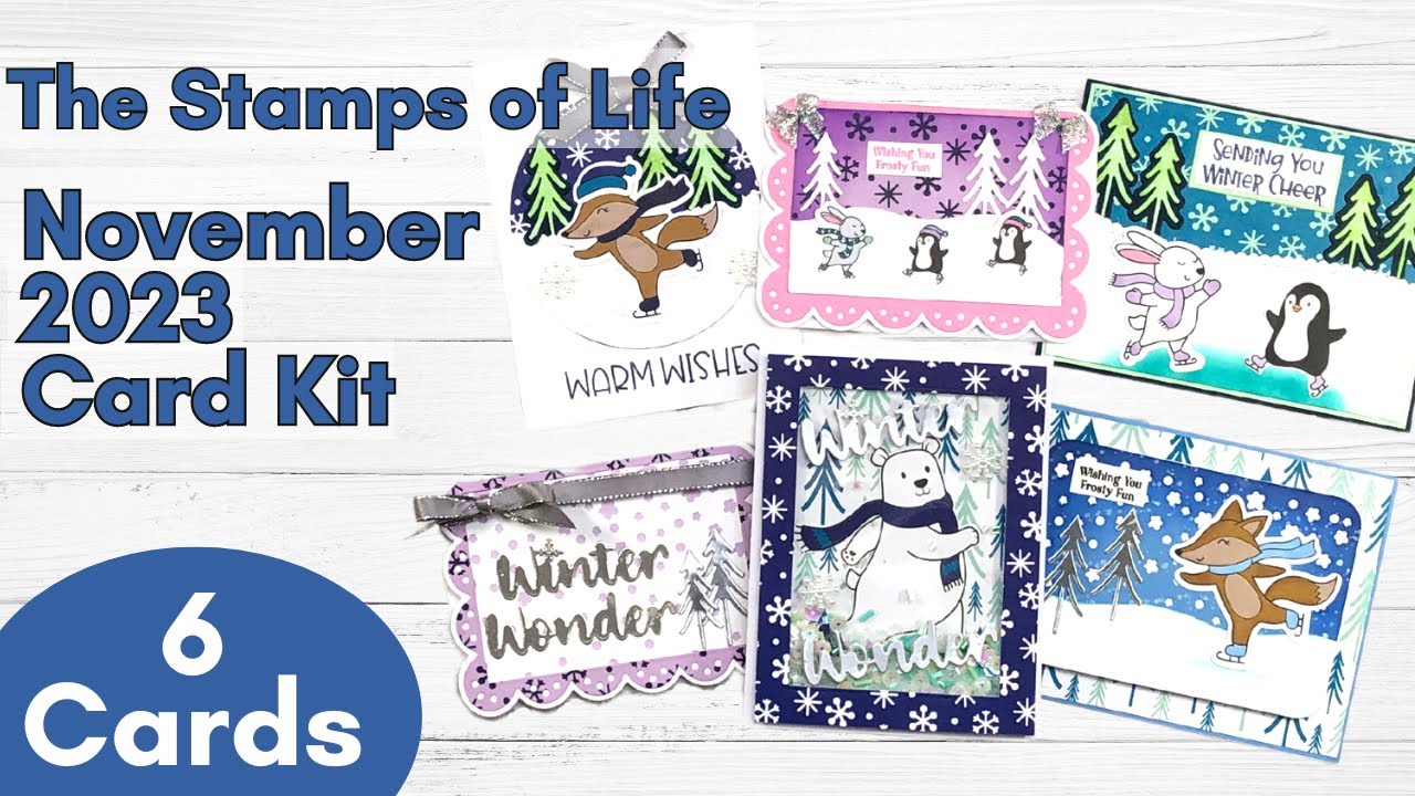 Winter Cards with The Stamps of Life November 2023 Club Kits ...
