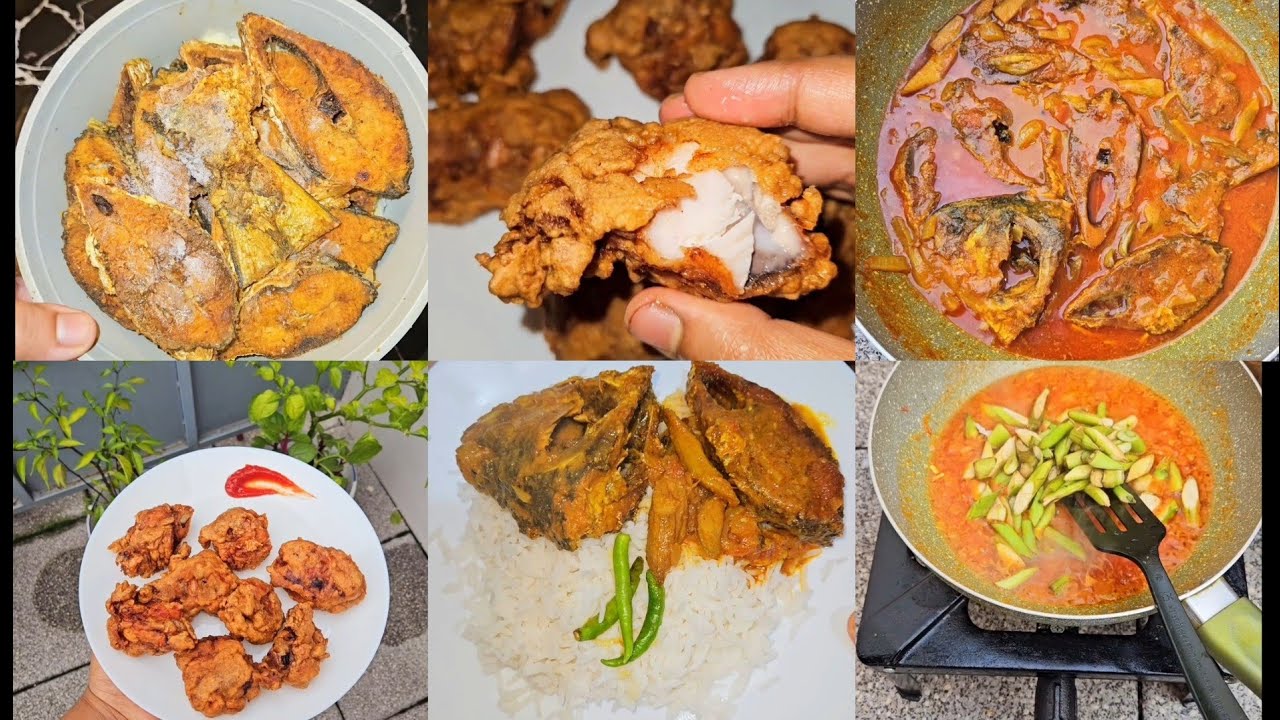 বাংলাদেশ থেকে আসা ইলিশ মাছ রান্না সাথে থাই চিকেন ফ্রাই || Thai chicken ...