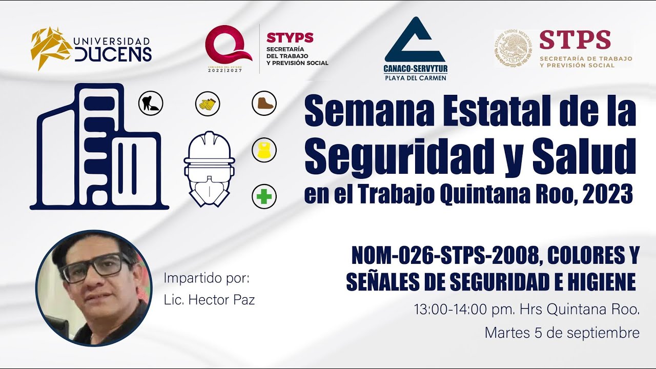 NOM-026-STPS-2008, colores y señales de seguridad e higiene - YouTube