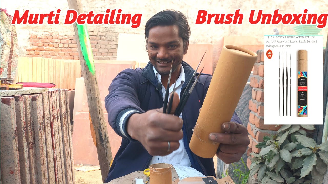 Best Detailing Brush for Murti Painting | Unboxing | Art Supplies ...