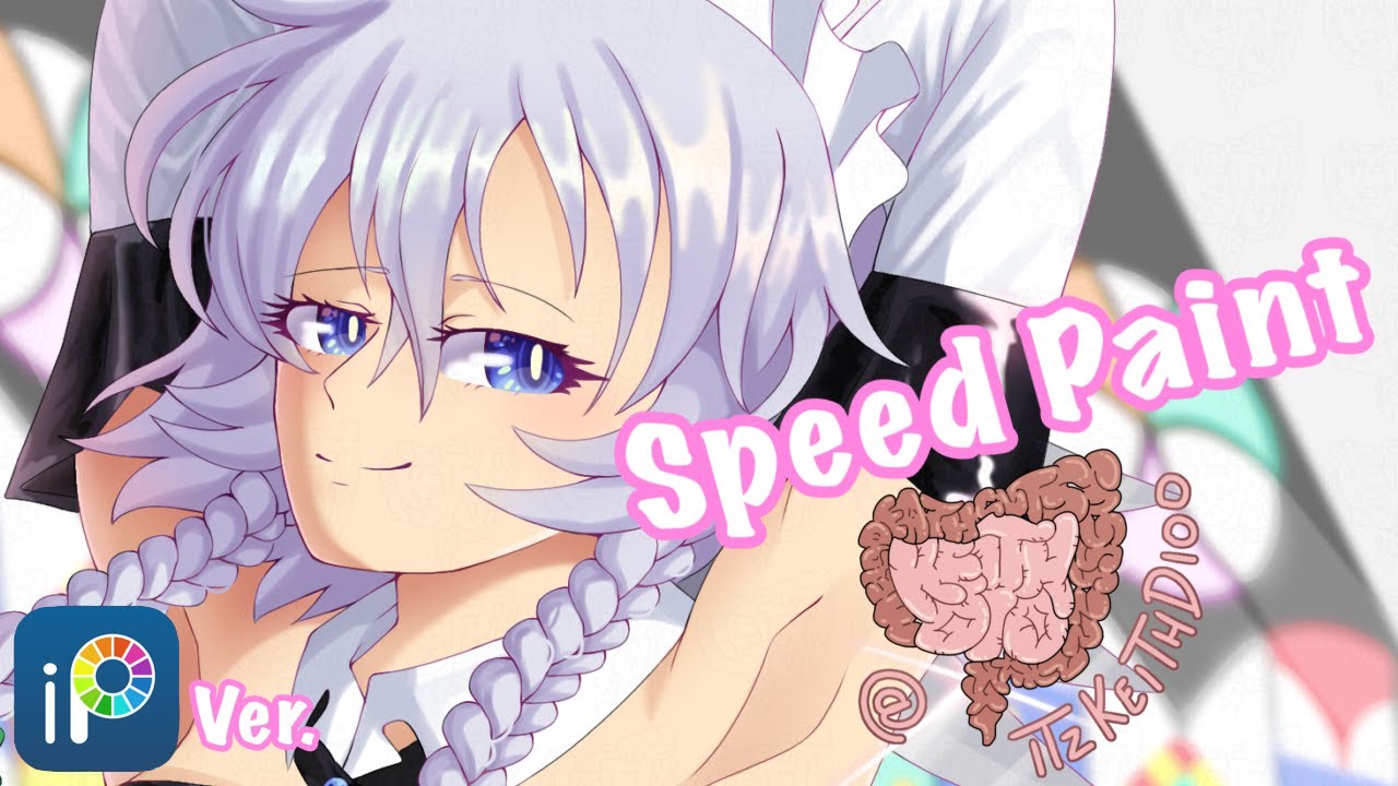 Speed Paint (ibisPaint X video saver ver.) - Sakuya Izayoi from Labyrinth of Selene (Touhou ...