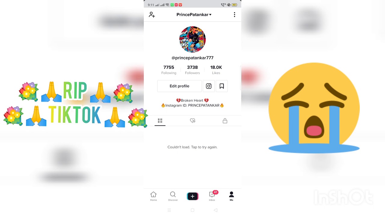 #RIP #TIKTOK #CHINAAPP #RIPTIKTOK 😭🙏💐 RIP TIKTOK AND ALL CHAINA APPS 🙏💐 ...