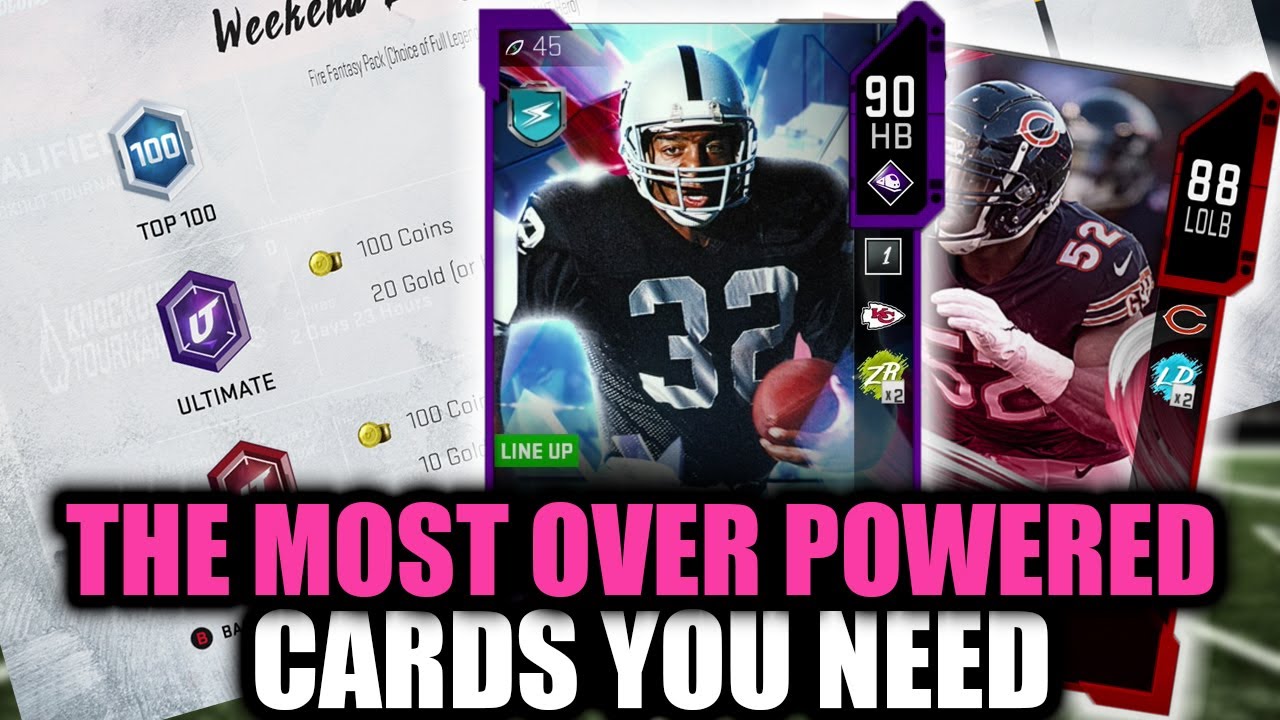 THE MOST OVERPOWERED CARDS YOU NEED RIGHT NOW! | MADDEN 20 ULTIMATE ...