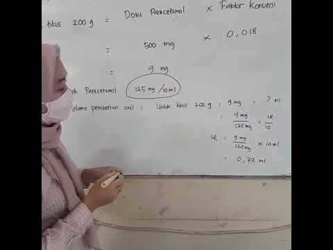 Perhitungan Dosis PCT ke Hewan Uji - YouTube