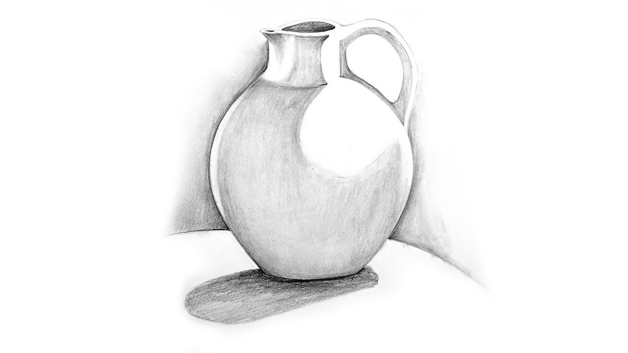 How to Draw a Jug Step by Step | Easy Drawing By Pencil | Easy Pencil ...