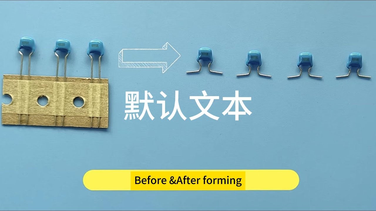 Tape pack Electronic components capacitor LED varistor lead cut and ...