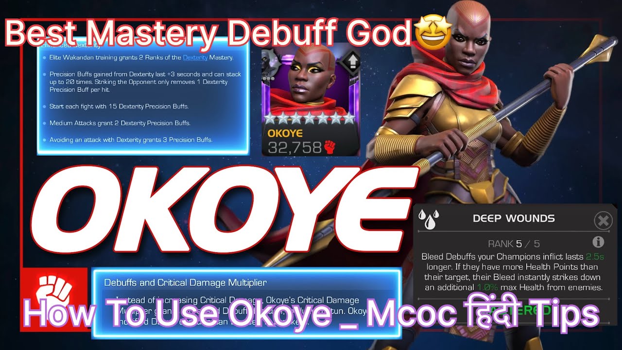 How To Use Okoye Unstoppable / Best Way to Defeat Evade Champions Mcoc ...