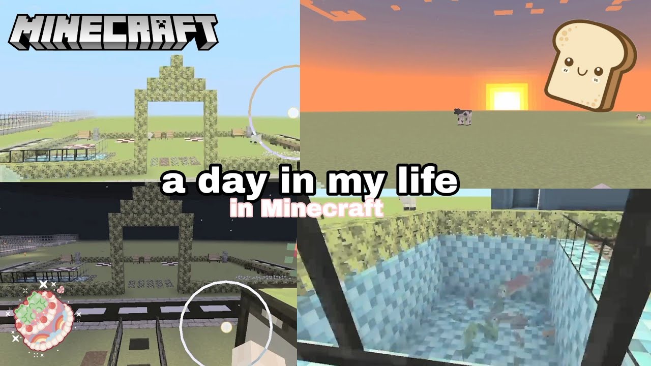 A day in my life in Minecraft 😖💐 - YouTube