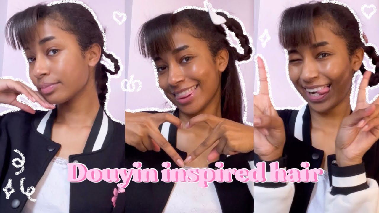 3 CUTE & EASY douyin inspired hairstyles - YouTube