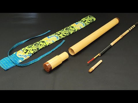 membuat tas cantik tempat joran pancing - tas joran pancing dari bambu ...