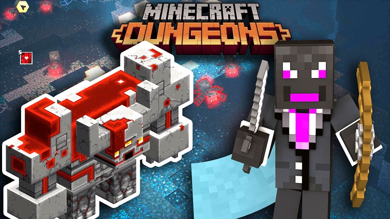 Fighting A *REDSTONE* GOLEM! (Minecraft Dungeons) - Live - YouTube