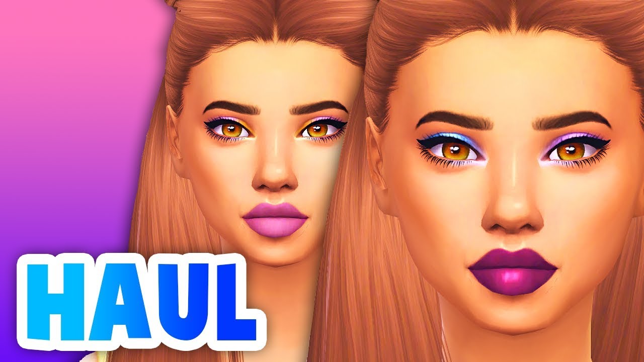 THE MOST GORGEOUS MAKEUP😍💄 // THE SIMS 4 | CC HAUL - YouTube