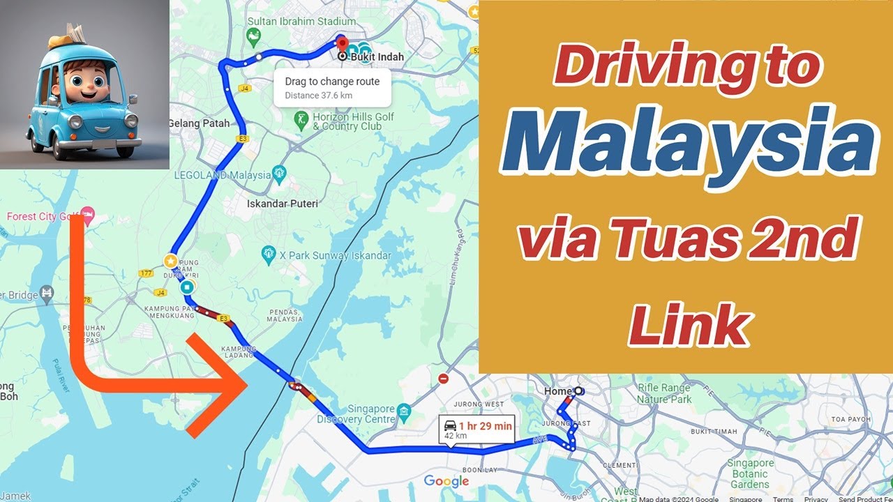 Driving to Malaysia via Tuas Second Link - YouTube