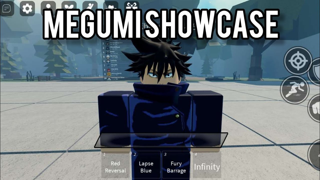 Megumi Showcase Roblox [Socercer Battlegrounds] - YouTube