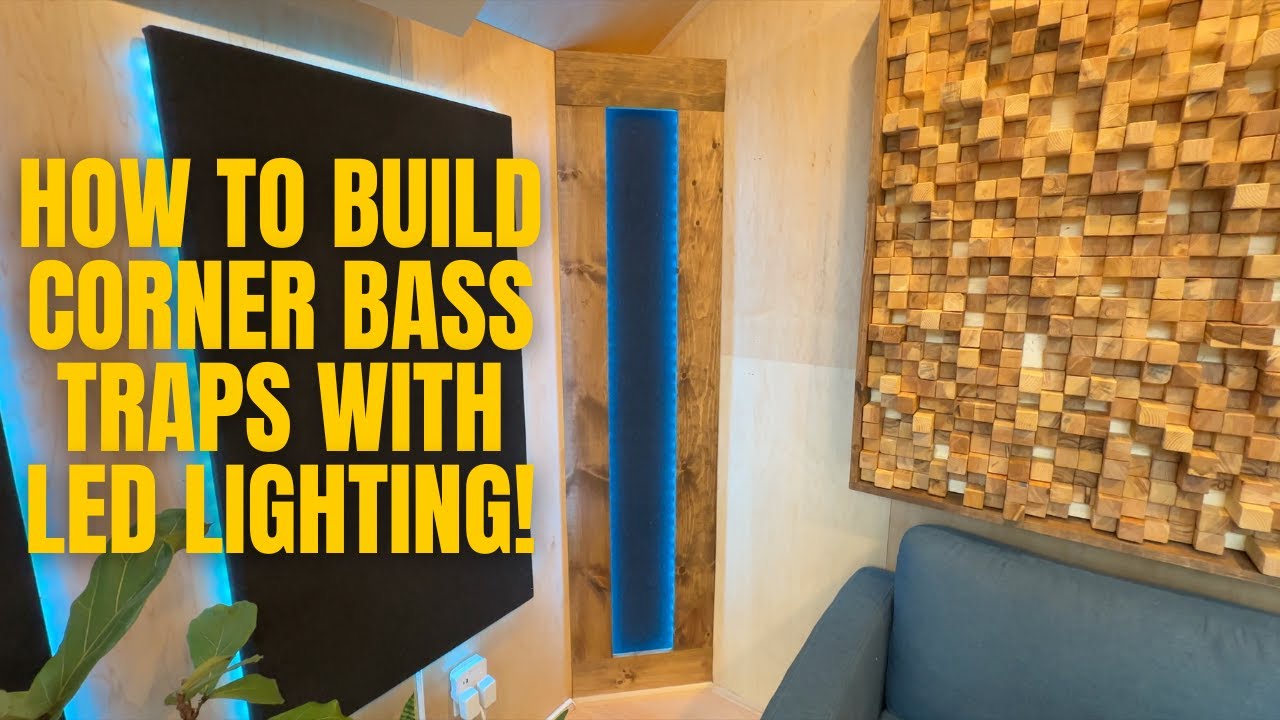 DIY CORNER BASS TRAPS WITH LED LIGHTING! HOW TO BUILD! - YouTube