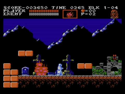 Castlevania III (Sypha) Boss 1 Skull Knight - No Damage, Subweapons ...