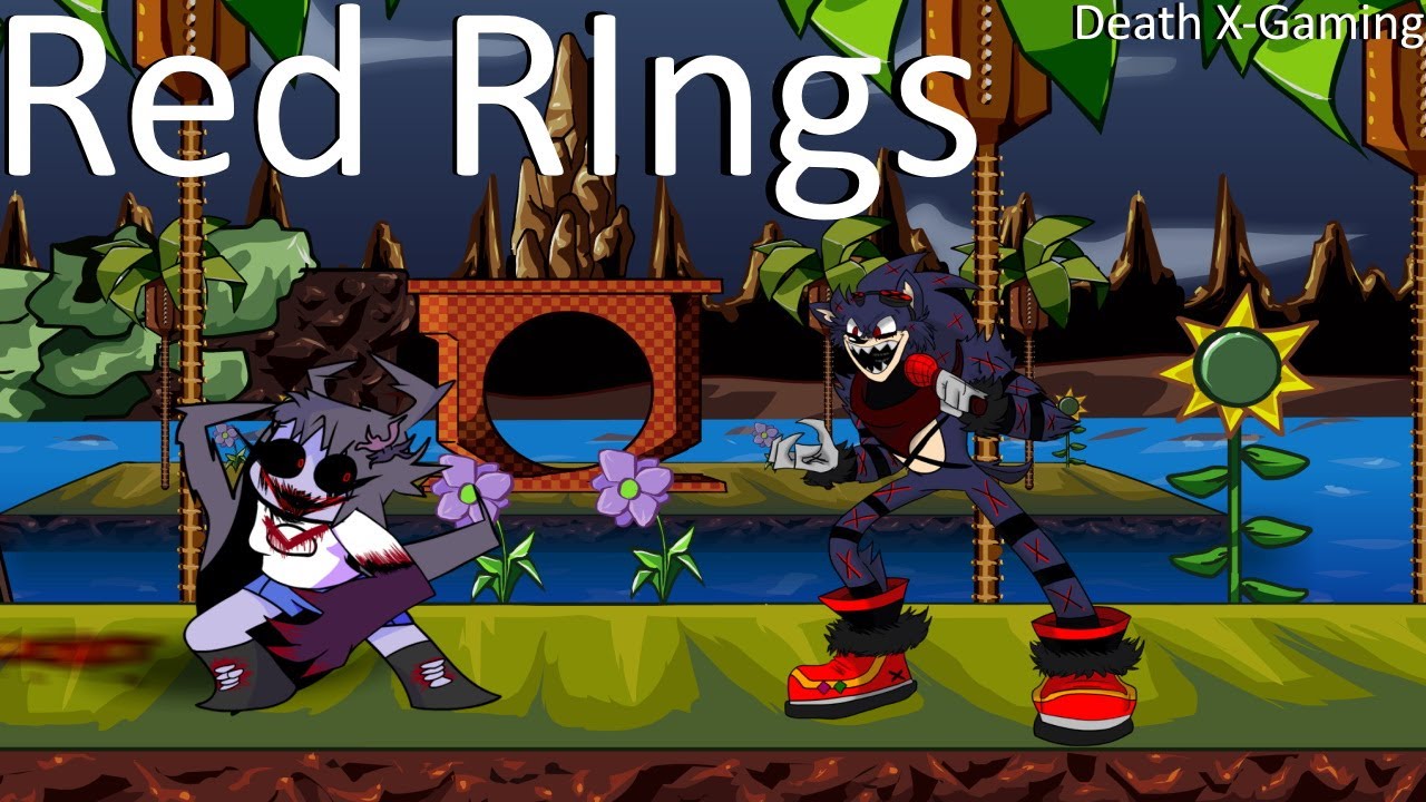 Friday Night Funkin' - Red Rings But It's Faker Sky Vs Red X (My Cover ...