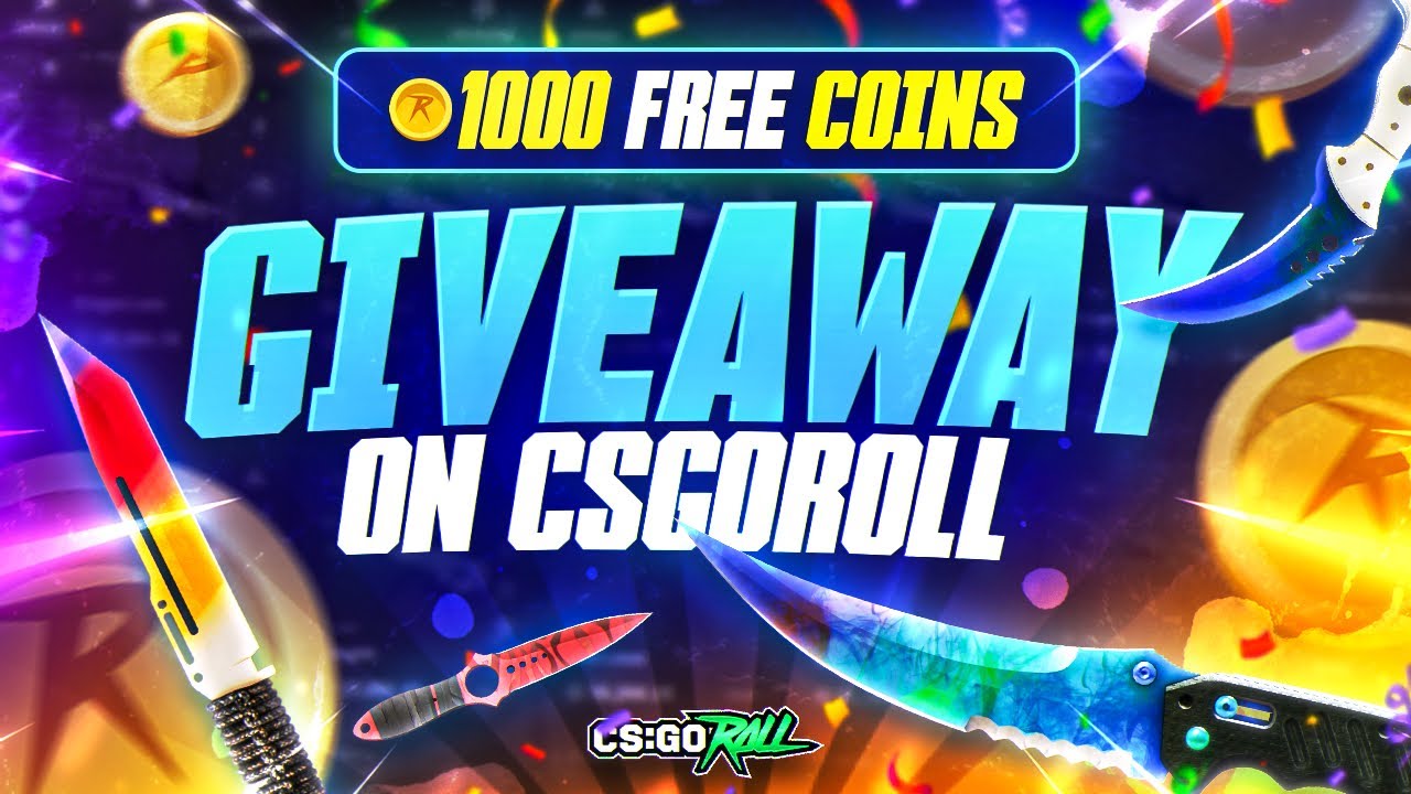 GIVING AWAY 1000 COINS FREE ON CSGOROLL?! - YouTube