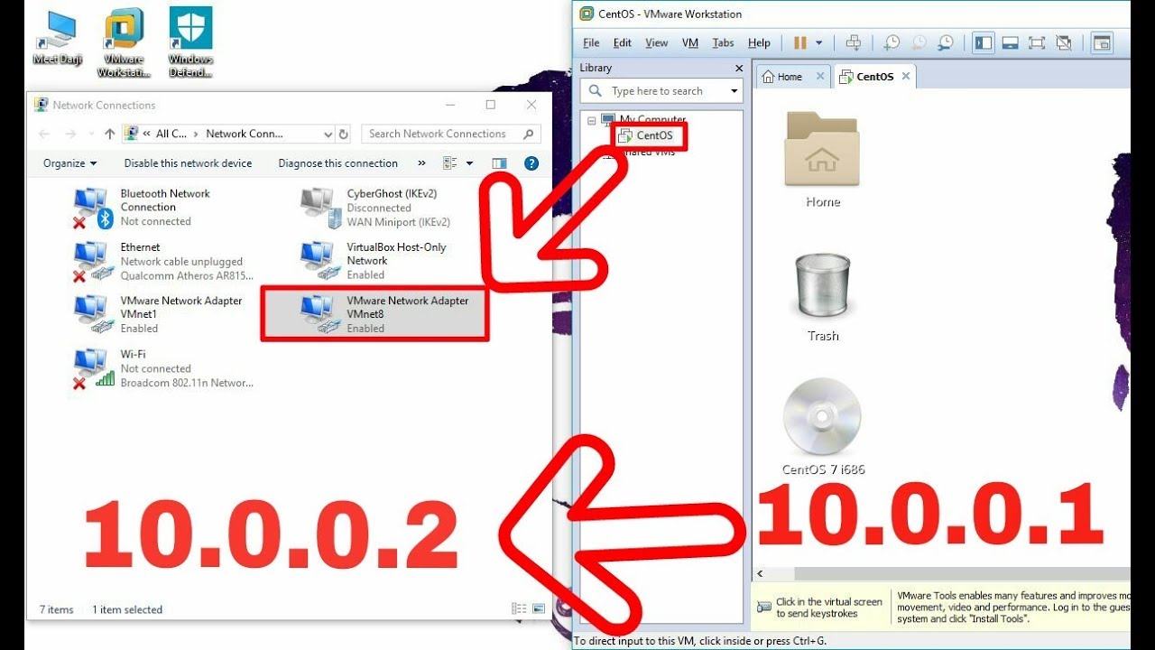 How To Connect Windows Host to VMware Linux - YouTube