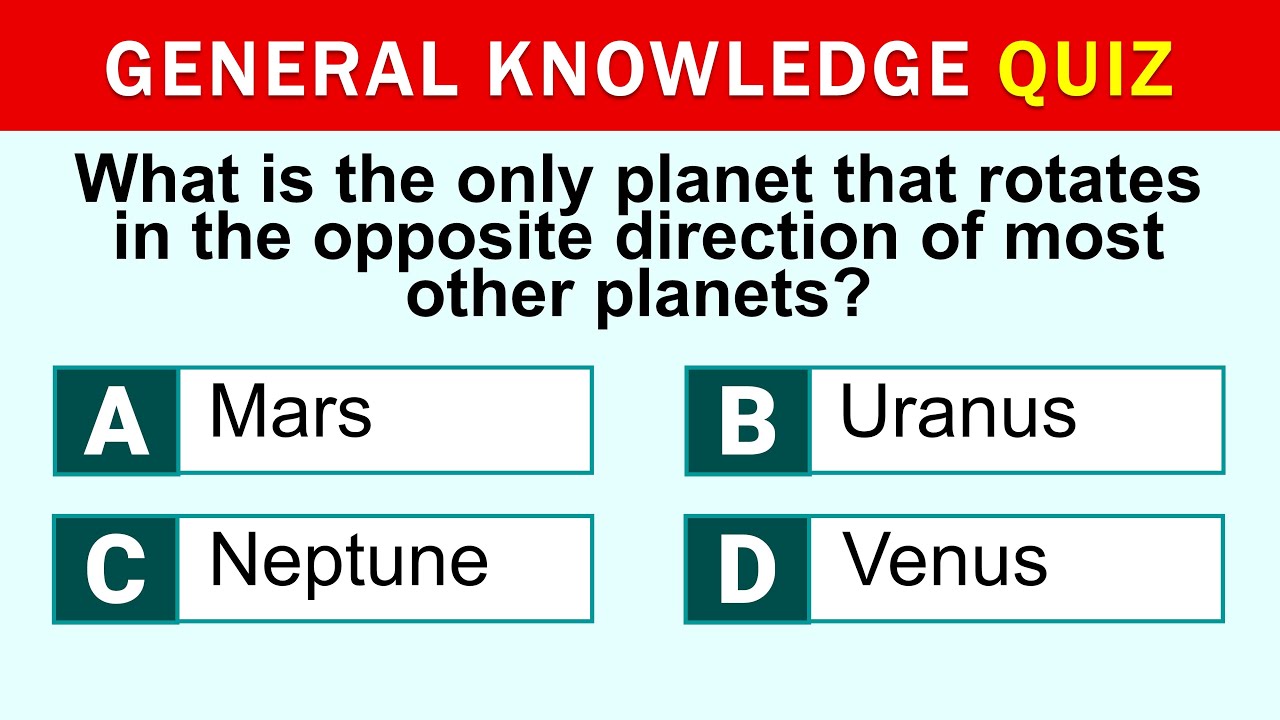 Ultimate General Knowledge Quiz | Daily Quiz Challenge #2 | Quiz with ...