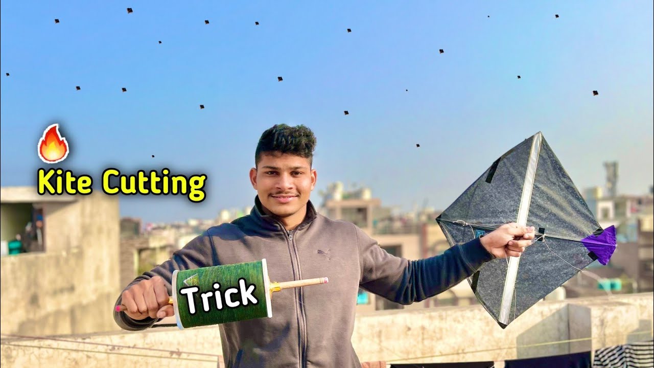 Kite Cutting With Trick | Best Manjha | Kite Flying | Kite | - YouTube