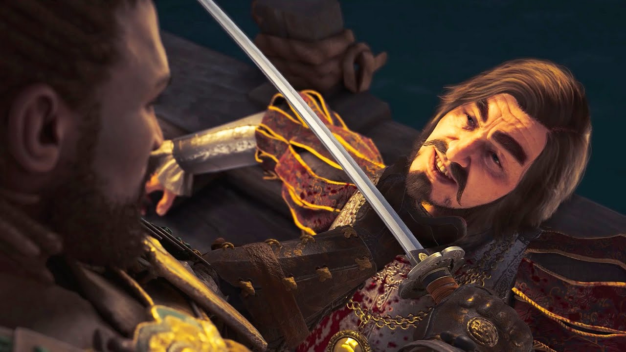 Duarte de Melo Death Scene / Boss Fight (4k) - Assassin's Creed Shadows ...