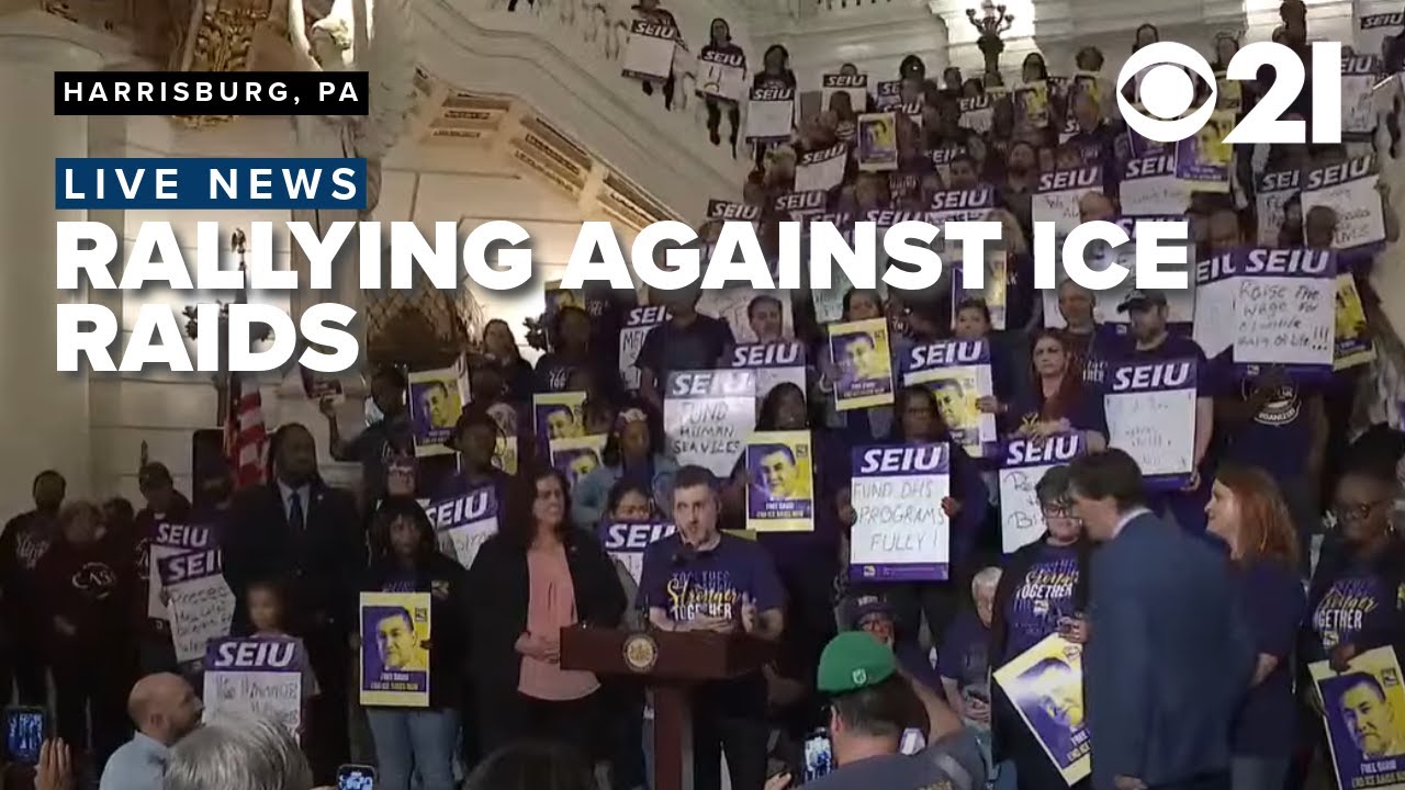 LIVE | Protesters rally against ICE raids at Capitol - YouTube