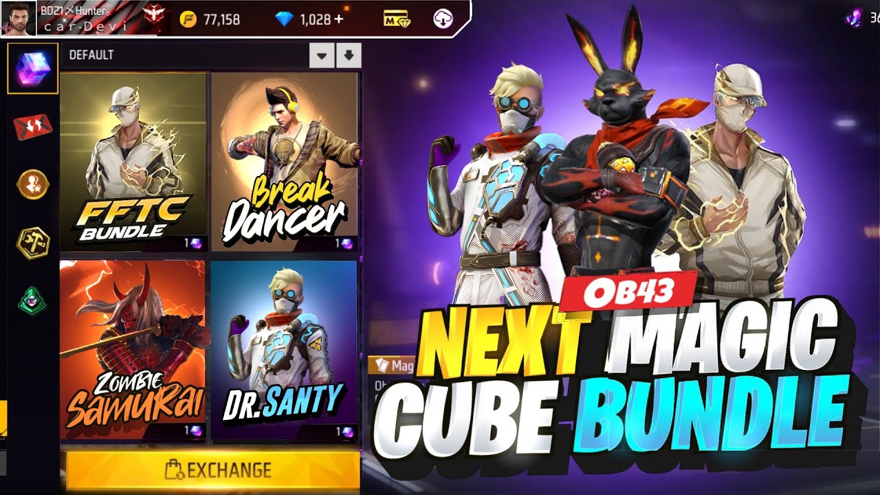 OB43 New Magic Cube Bundle Update 2024 | New Event Free Fire Bangladesh Server | Free Fire New ...