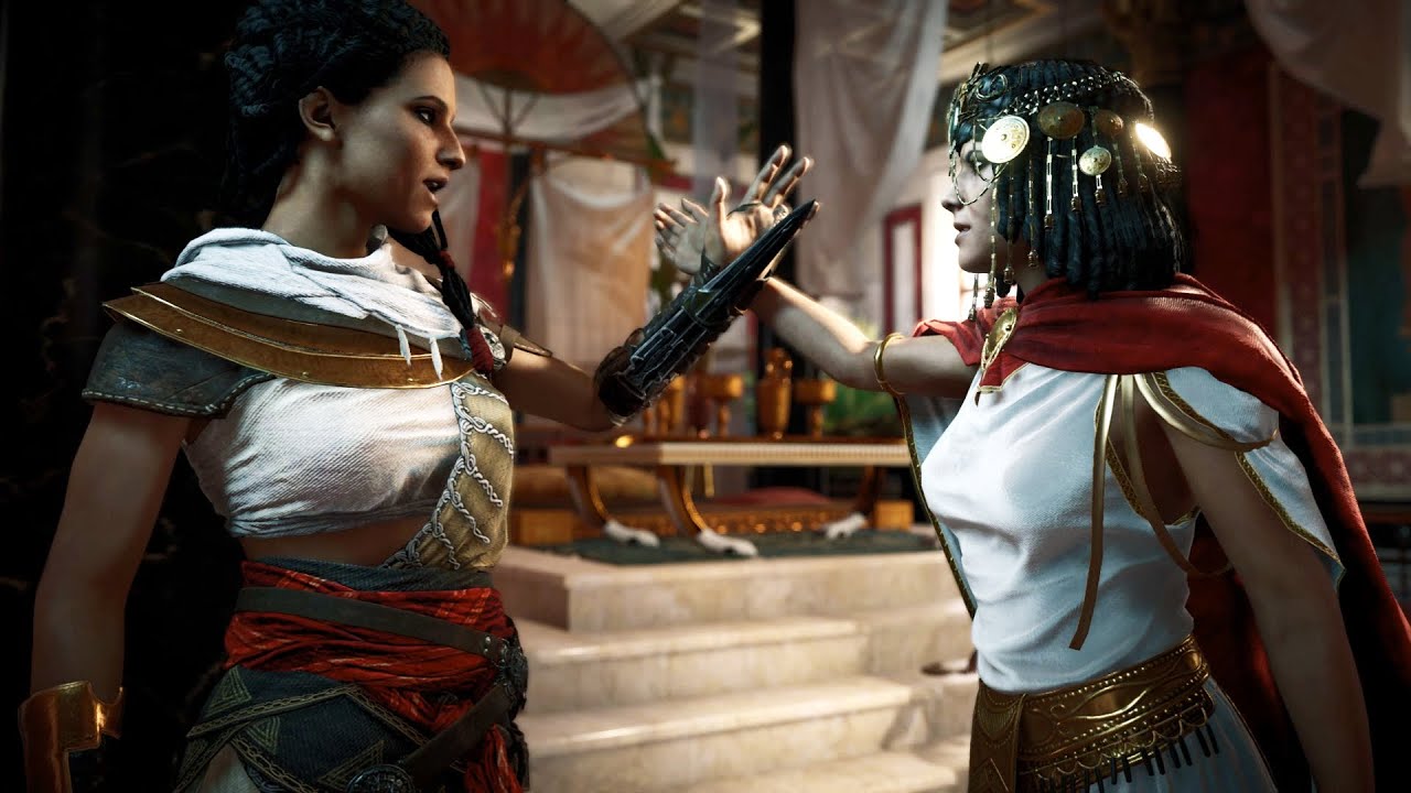 Aya threatens Cleopatra | Assassin's Creed Origins - YouTube