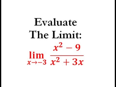 Evaluating Limits by Factoring (Calculus) - Worked Example #1 - YouTube