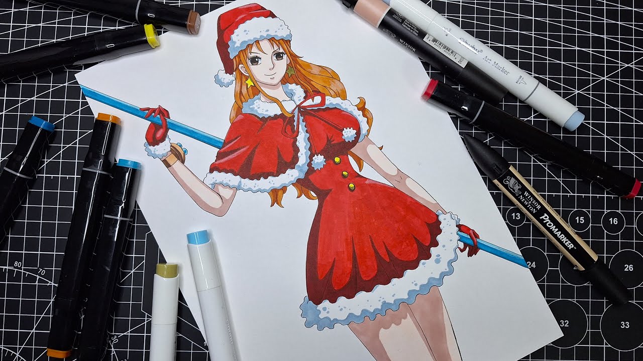 🎄Drawing CHRISTMAS Special ''NAMI - ONE PIECE''🎄 - YouTube