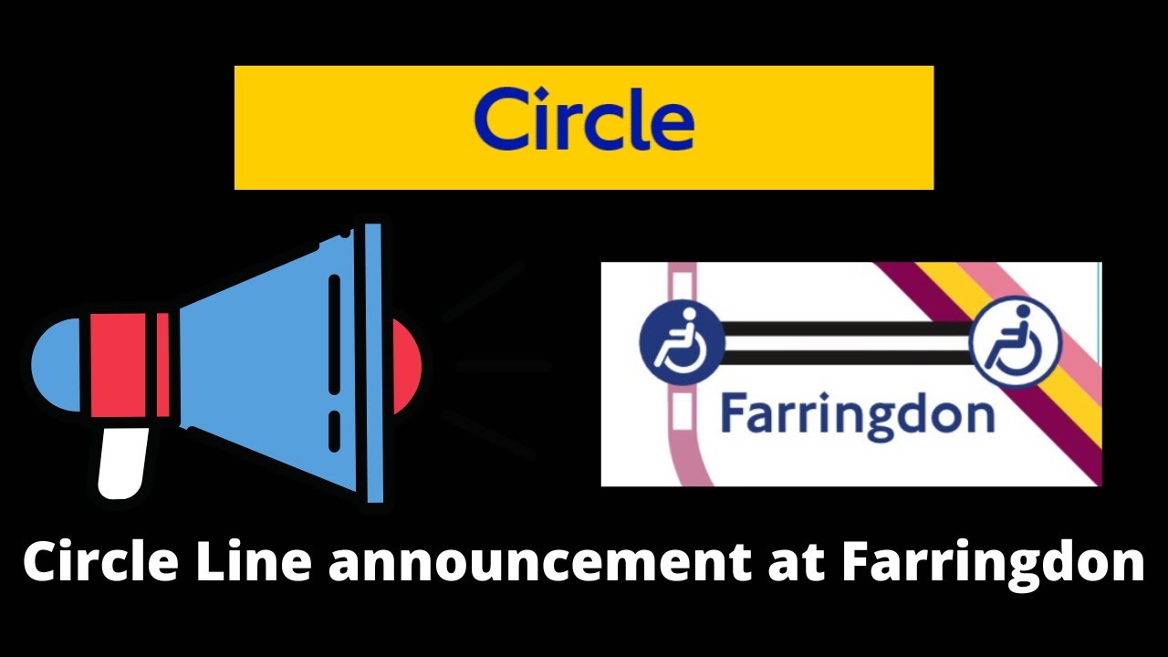 Circle Line S7 Stock approaching Farringdon announcement - YouTube