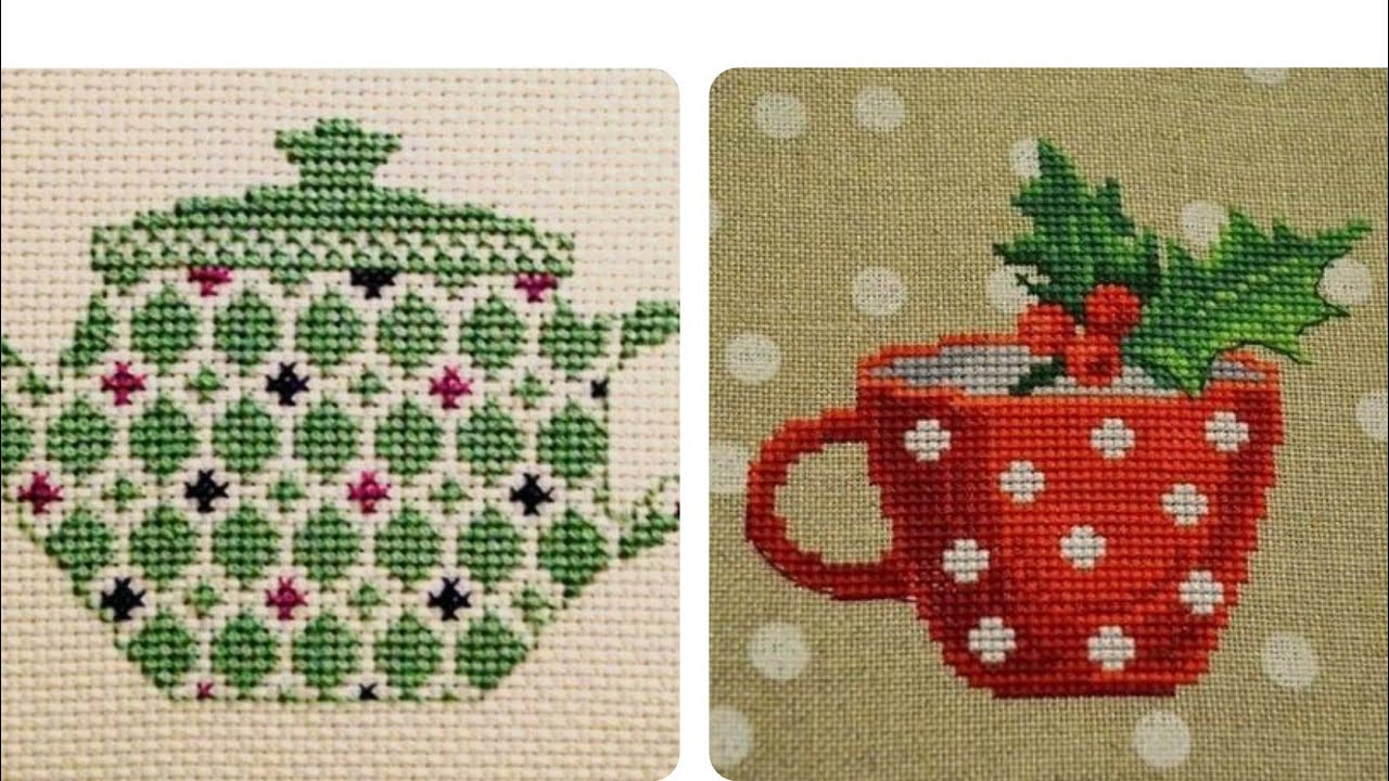 Awesome and beautiful cross stitch embroidery Tea cup covers ideas ...
