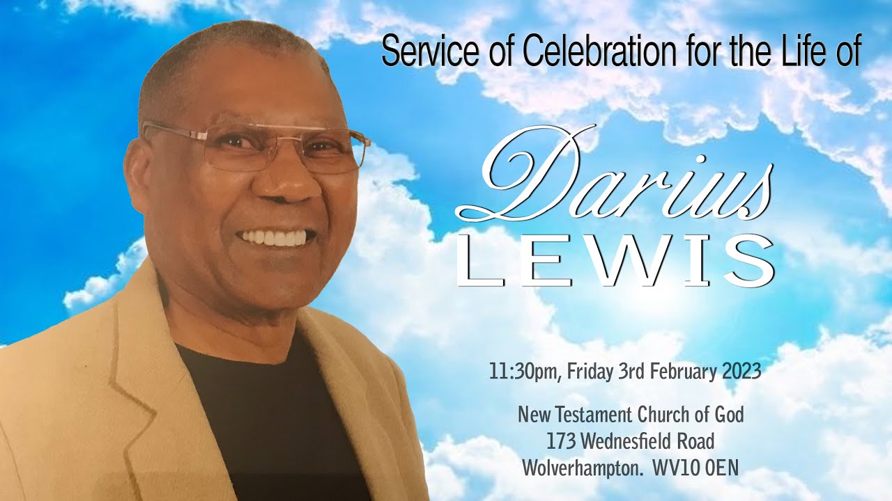 Service of Celebration for the Life of Darius Lewis - YouTube