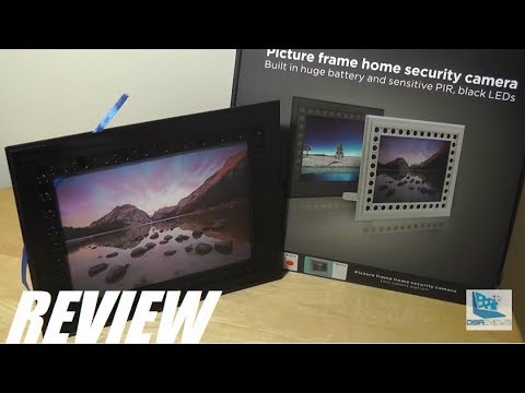 REVIEW: Conbrov Photo Frame Spy Security Camera - YouTube