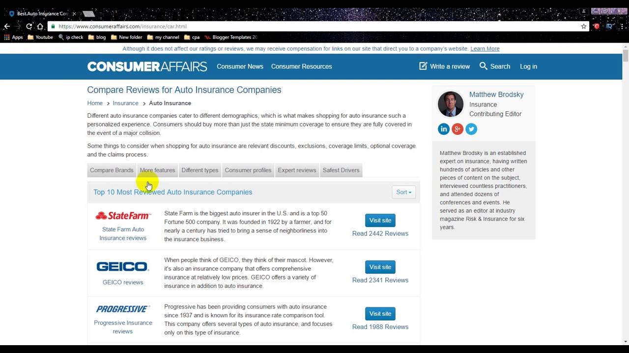 How to find insurance company in usa part 2 - YouTube