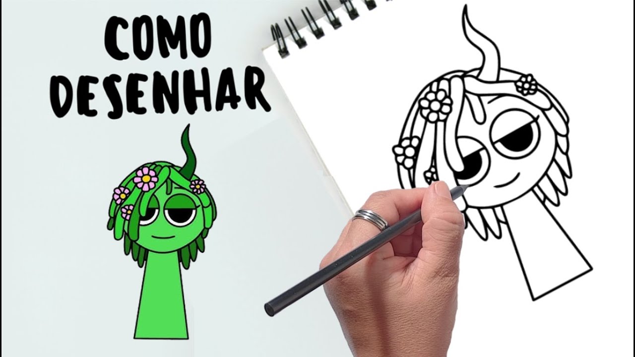 Como Desenhar SPRUNKI INCREDIBOX VINERIA Sprunki verde - How to Draw ...