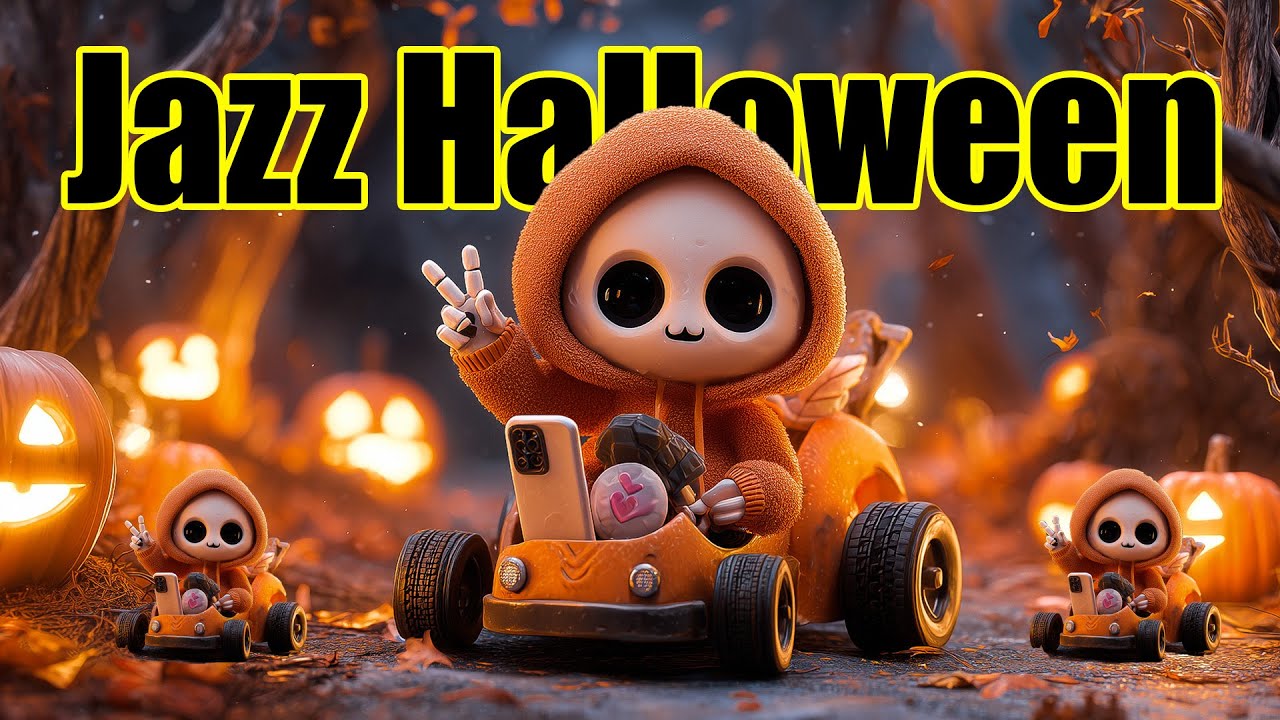 🕯️ Lightly Spooky Jazz | Relaxing Halloween Background Music 👻 - YouTube
